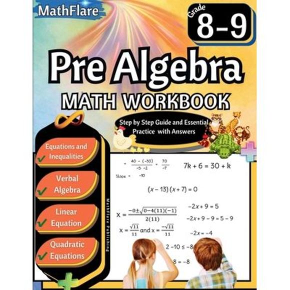 Mathflare Publishing | Other | Pre Algebra Workbook 8th And 9th Grade ...